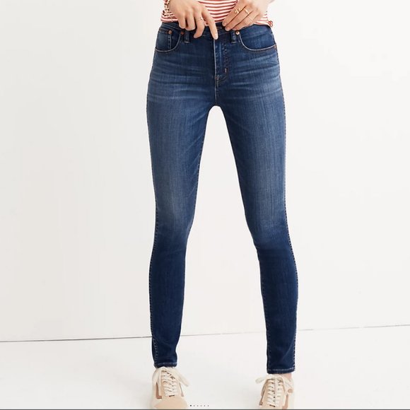 Madewell | Jeans | Highrise Skinny Jeans In Danny Wash Tencel Denim ...